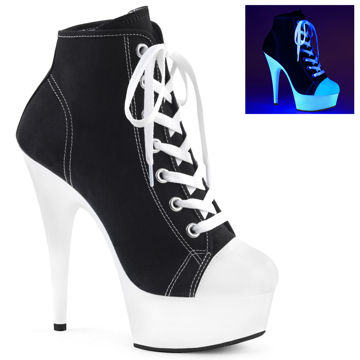 Pleaser SHOES & BOOTS : Platform Shoes : Ankle/Mid-Calf Boots