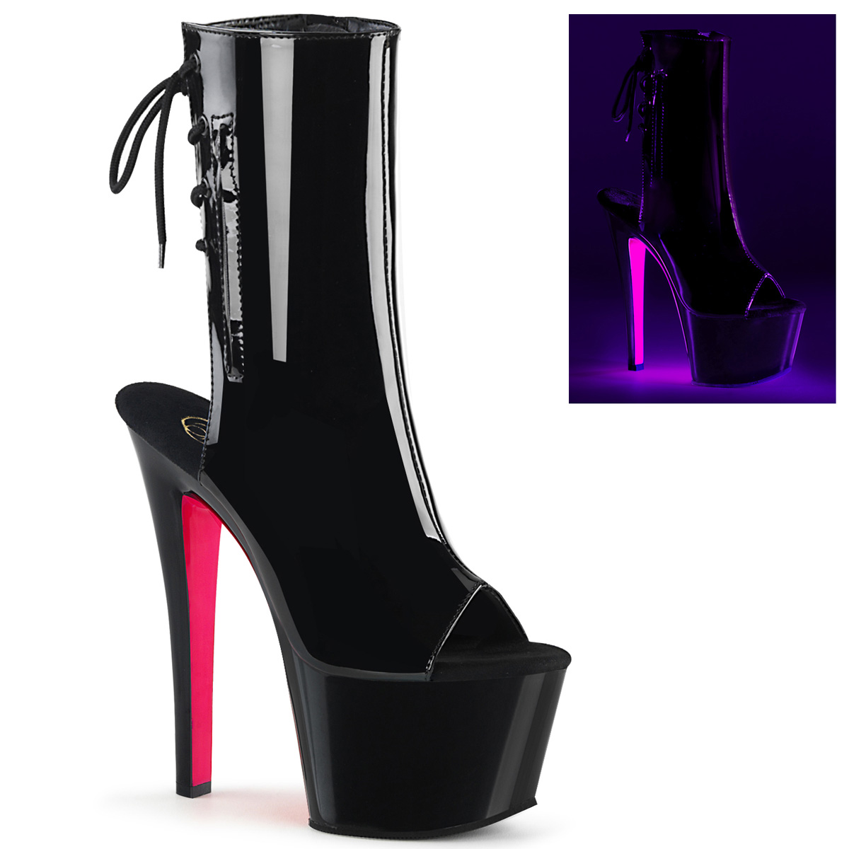 Pleaser SHOES & BOOTS : Platform Shoes : Ankle/Mid-Calf Boots